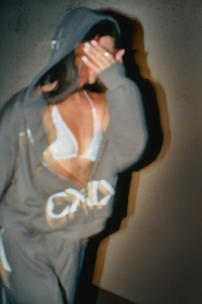 CREATURES IN THE CLUB: HONEY BUNZ ZIP HOODIE - CHARCOAL CREATURES IN THE CLUB: HONEY BUNZ ZIP HOODIE - CHARCOAL